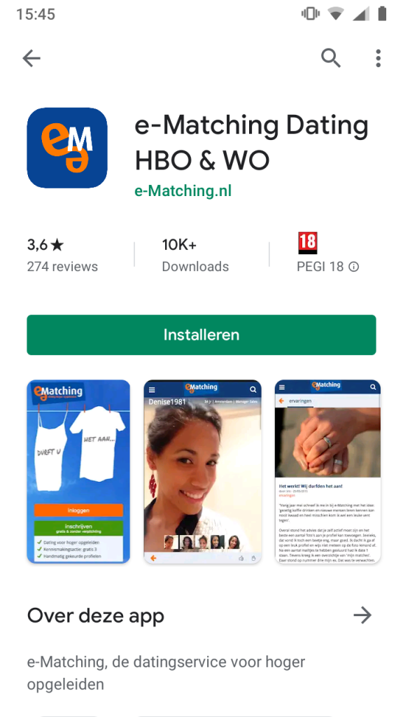 e-Matching app review, hoe werkt e-Matching? | Dating App Kiezen