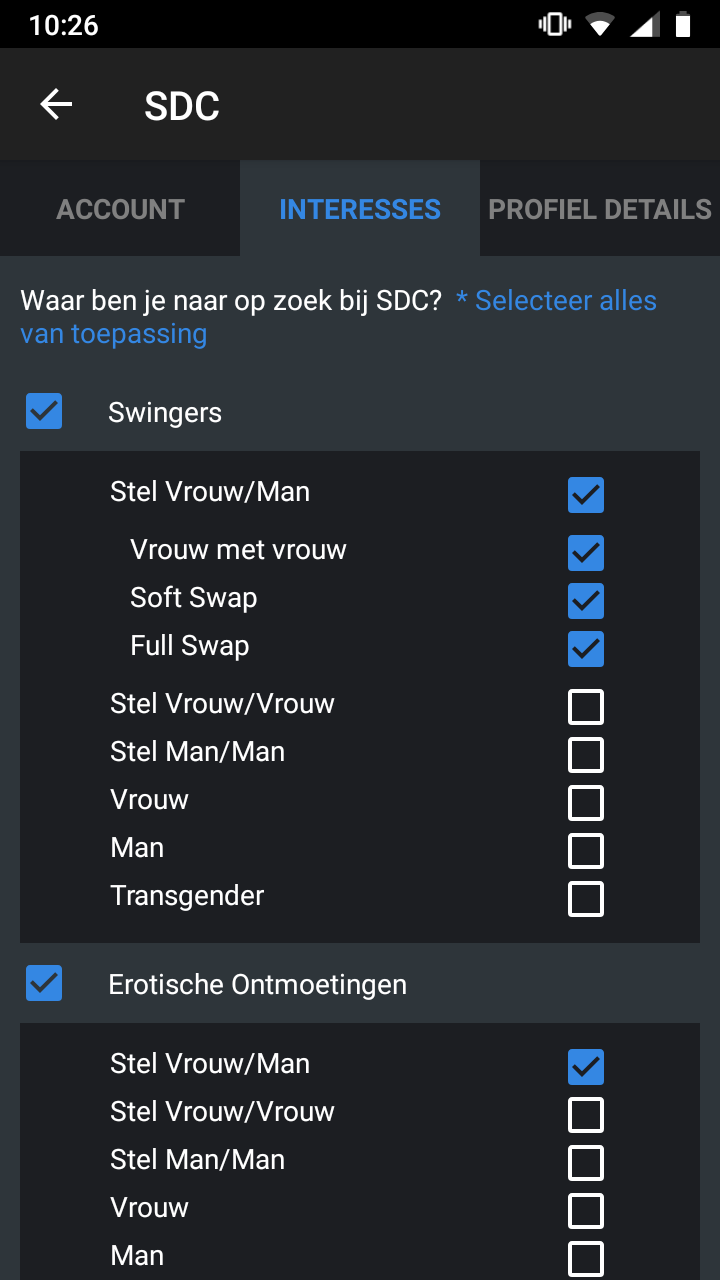 SDC Swingers Date Club app review, hoe werkt SDC Swingers Date Club ...